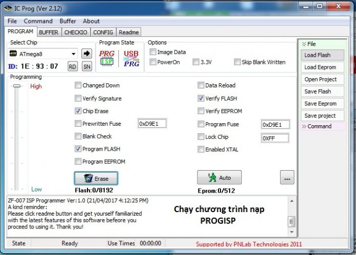 Hướng dẫn cách nạp chương trình cho ATmega với mạch nạp UsbISP