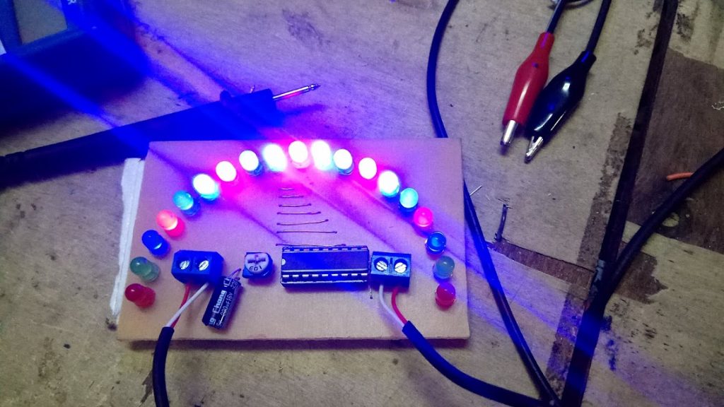 Hướng dẫn làm mạch led nháy theo nhạc đơn giản sử dụng ic LM3915