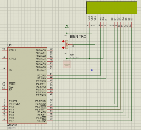 LẬP TRÌNH HIỂN THỊ LCD 16X2 VỚI 8051